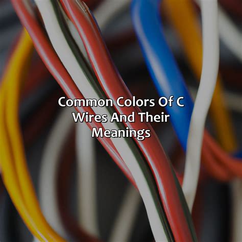 What Color Is C Wire Colorscombo Com