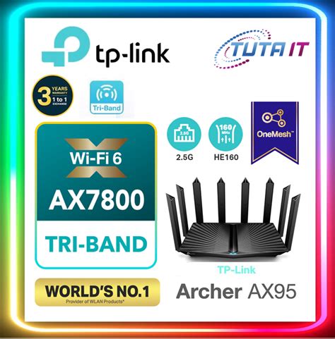 Tp Link Archer Ax Ax Tri Band Stream Wi Fi Router Lazada