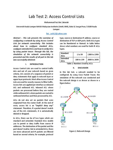 Lab Test 2 Report Muhammad Faiz Bin Zakariah Pdf Router Computing Computer Network