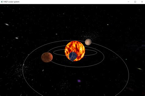 计算机图形学：opengl太阳系的星系系统 索炜达猿创