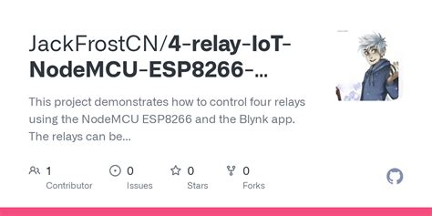 Github Jackfrostcn4 Relay Iot Nodemcu Esp8266 Blynk This Project