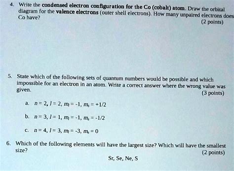 Orbital Diagram For Cobalt