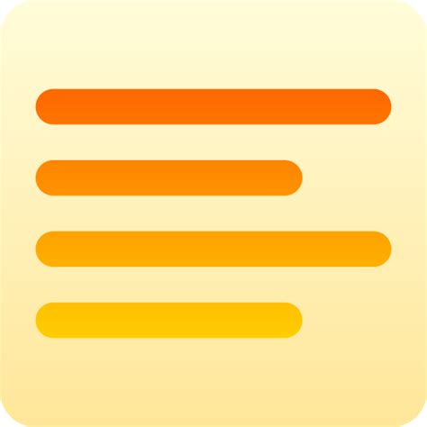 Align Left Generic Flat Gradient Icon