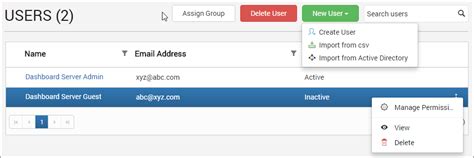 Managing Users In The Code 192 Alpana Dashboard Server Code192 Alpana Dashboard Platform