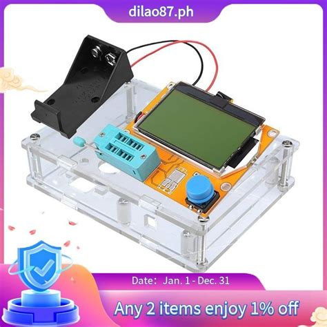 Esr Meter Mega328 Transistor Tester Digital V2 68 Lcr T4 Capacitance Mos Pnp Npn Lcr 12864 Lcd