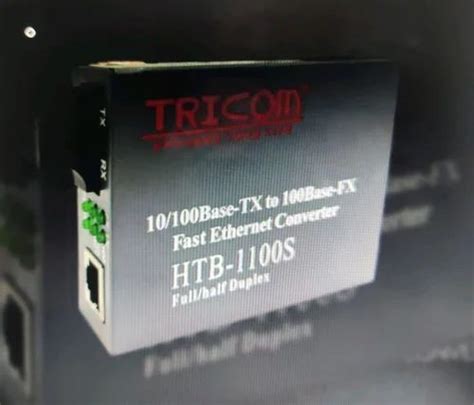 100mbps 3 Tricom Fiber Media Converter 10 100 Single Mode Dual Fiber For Networking At ₹ 850