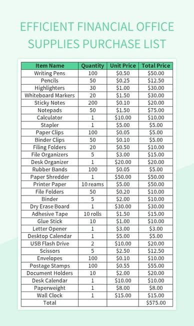 Free Costing Templates For Google Sheets And Microsoft Excel Slidesdocs