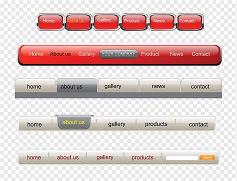Website Navigation Ui Png Pngwing