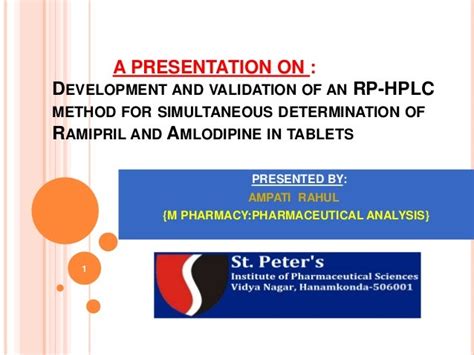 Development And Validation Of An Rp Hplc Method For Simultaneous Dete…