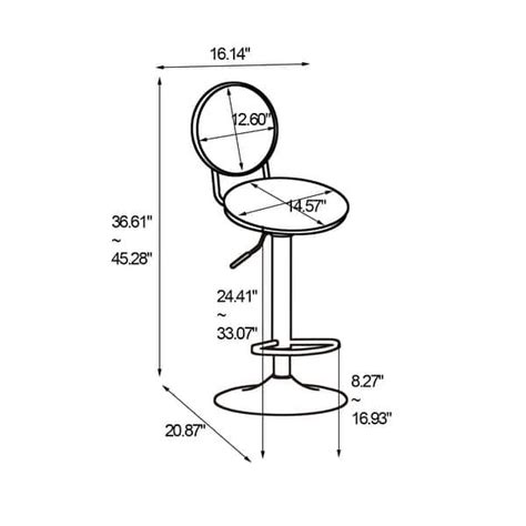 Bar Stools With Back And Footrest Counter Height Dining Chairs 2pcsctn