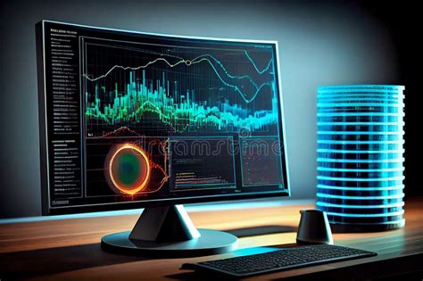 Abstract Market Stock Charts And Infographics Generative Ai