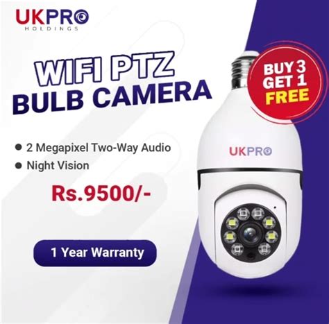 Wi Fi Bulb Camera 2 Megapixel Lankamarket