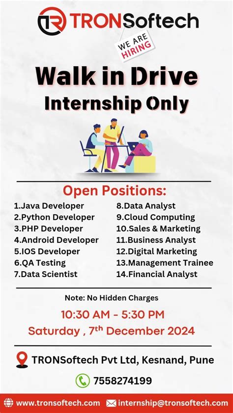 Internship Itcareer Walkindrive Opportunity Experience