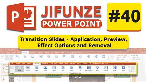 40 Transition Slides Application Preview Effect Options And