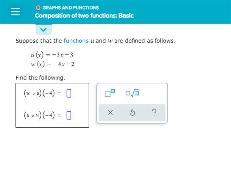 solved ographs and functions composition of two functions