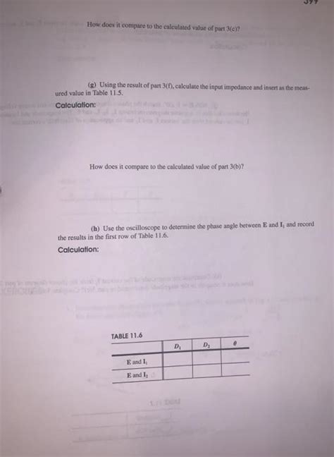 Solved Part 3 R L C Series Parallel Network A Construct