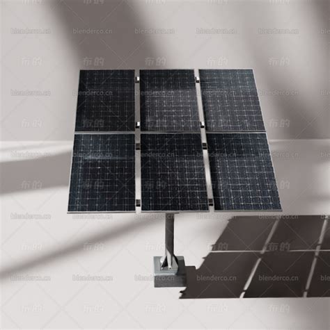 Blender 太阳能光伏板模型59 Blender布的