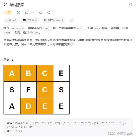 Leetcode刷题：单词搜索解题策略 Csdn博客