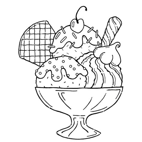 Ice Cream Coloring Pages Printable Printable Templates