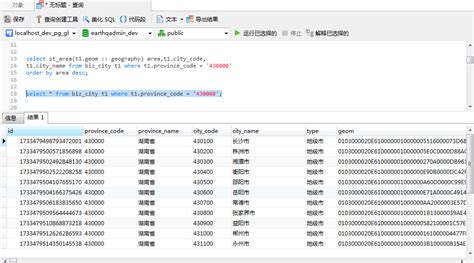 基于postgis的各地级市路网长度统计及echarts图表可视化实践 以湖南省为例 Csdn博客