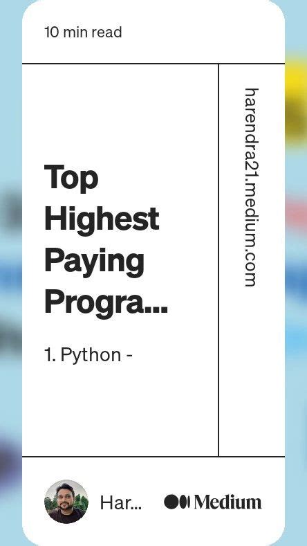 Top 10 Highest Paying Programming Languages Minhaz Halim Zim