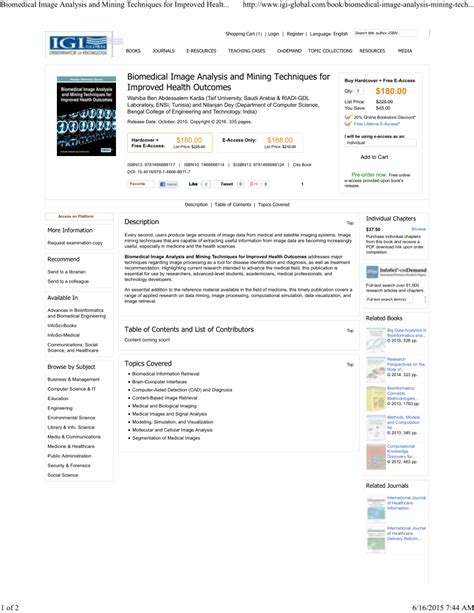Pdf Biomedical Image Analysis And Mining Techniques For Improved
