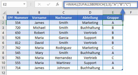 Zufallsgruppen In Excel Und Google Sheets Erstellen Automate Excel