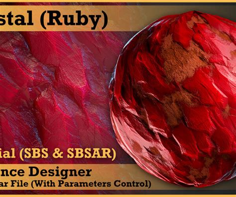 Artstation Crystal Ruby Vol 10 Sbs And Sbsar Game Assets