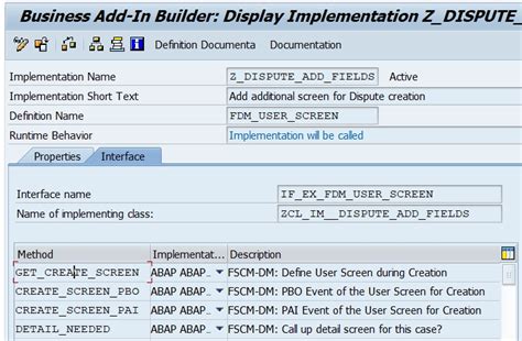 SAP ABAP Central Customized Fields At Dispute Case Creation Screen For