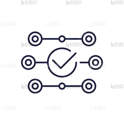 简化流程图标并行操作线png下载 包图网