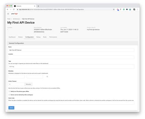 Configuration Datacake Docs