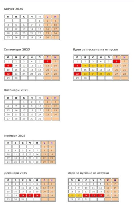 Всички официални почивни дни за 2025 година Ето кога се събират много почивни дни наведнъж За