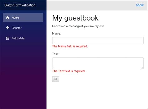 Blazor Form Validation