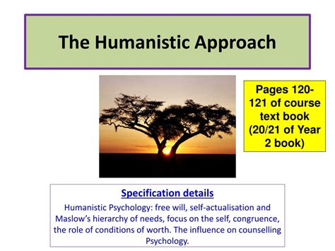 Ppt The Humanistic Approach Powerpoint Presentation Free Download