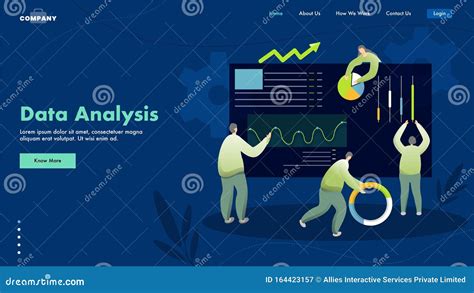 Data Analysis Concept Based Landing Page Design With Business People Or Analyst Maintain The