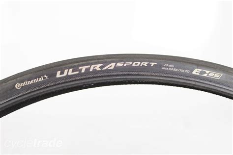 Road Bike Tyre - Continental Ultra Sport 28-622, 700x28C Black Clinche ...