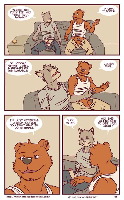 Rule 34 Anthro Artdecade Bear Big Muscles Canine Comic English Text