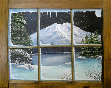 Painting Looking Through A Window At Explore