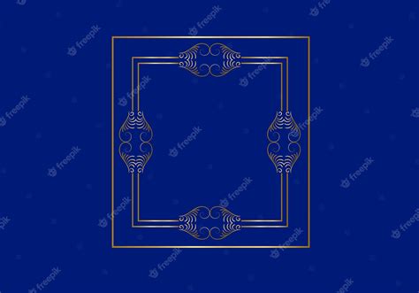 Premium Vector Double Rectangle Frame Template Double Line Frame Draft Element Geometric