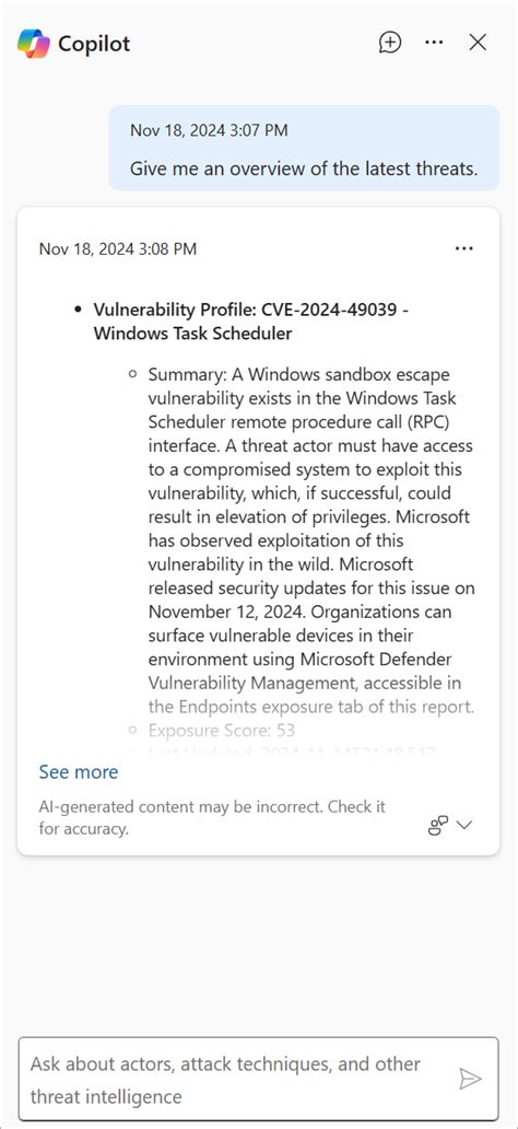 Use Microsoft Security Copilot For Threat Intelligence Microsoft
