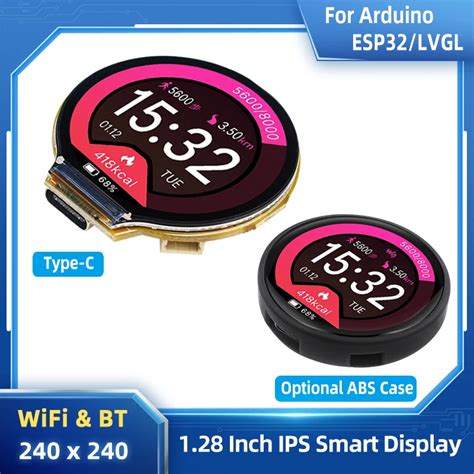 ESP32 LVGL For Arduino WiFi Bluetooth Development Board 1 28 Inch 240 240 IPS Smart Display