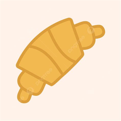베이지색 배경에 간단한 스타일의 크루아상 패스트리 맛있는 베이지 Png 일러스트 및 벡터 에 대한 무료 다운로드 Pngtree