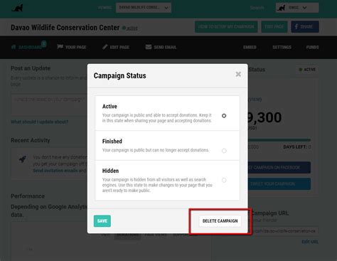 How Do I Delete My Campaign Page Fundly Support Center