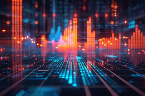 Chart Of Business Data Graph Diagram And Growth Ai Generative Premium Ai Generated Image