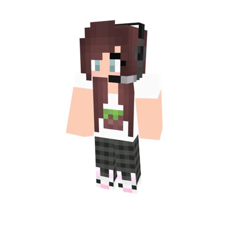 Minecraft Girl Skin Fantasy Avatar Creative Outfit Pixelated Style