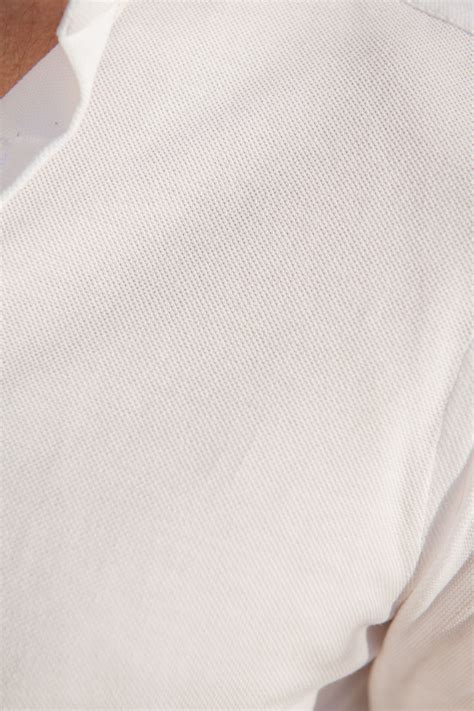 White Jersey Shirt Made In Italy