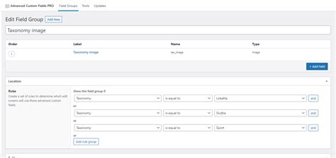 Acf Get Custom Taxonomy Term Image Field Wordpress Development