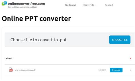 How To Convert PPT To PDF Or PPTX With Onlineconvertfree