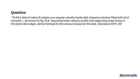 Solved Pl59 A Disk Of Radius R Rotates At An Angular Velocity Inside A Disk Shaped Container