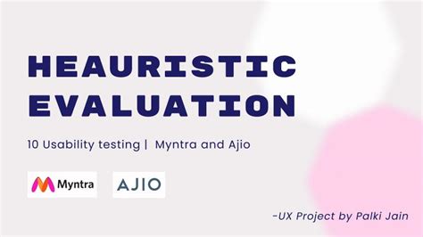 Palki Jain On Linkedin Heuristic Evaluation For Myntra And Ajio